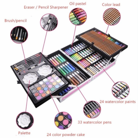 Kids Ultimate Art Set with Carry Case - One Deal A Day - Tech Bar ...